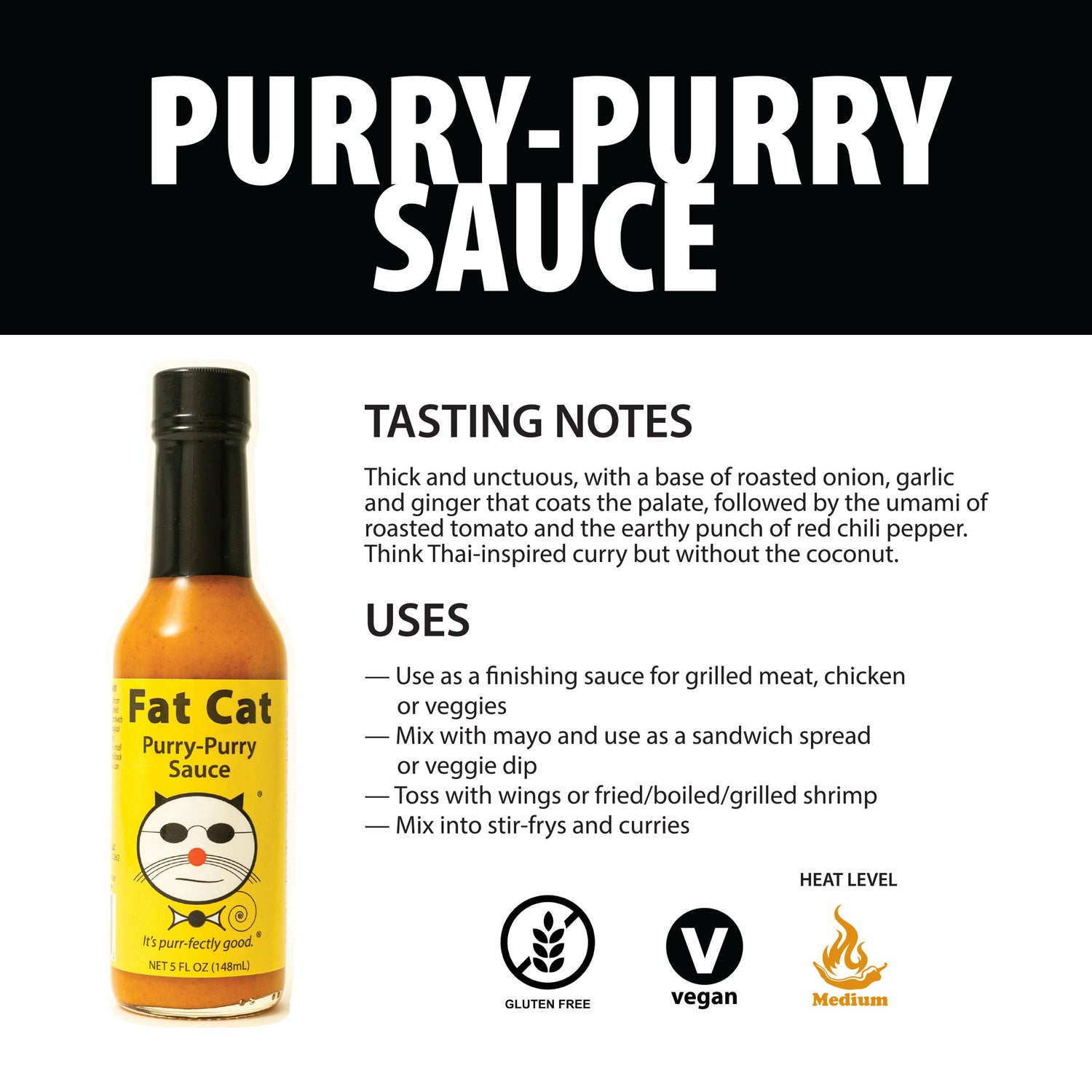 Purry-Purry Sauce (Peri Peri Style Hot Sauce) by Fat Cat Gourmet – Fat ...